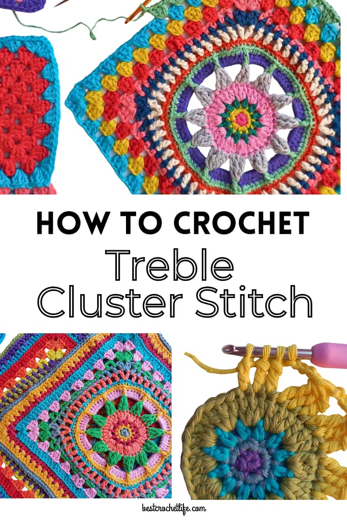 How to Crochet the Treble Cluster Stitch: A Visual Guide - Best Crochet ...