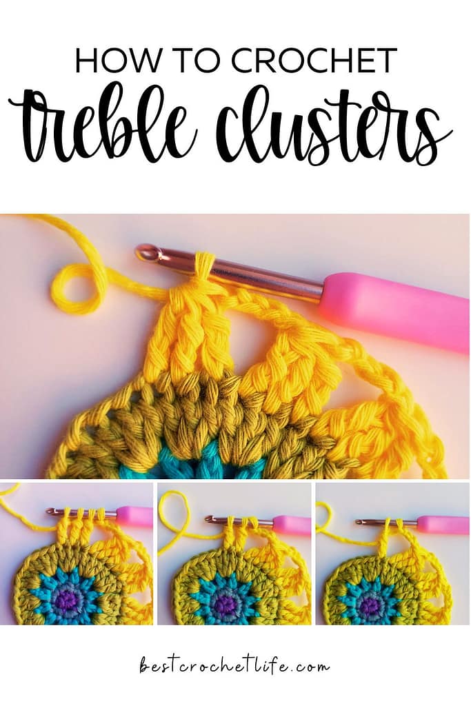 How to Crochet the Treble Cluster Stitch: A Visual Guide - Best Crochet ...