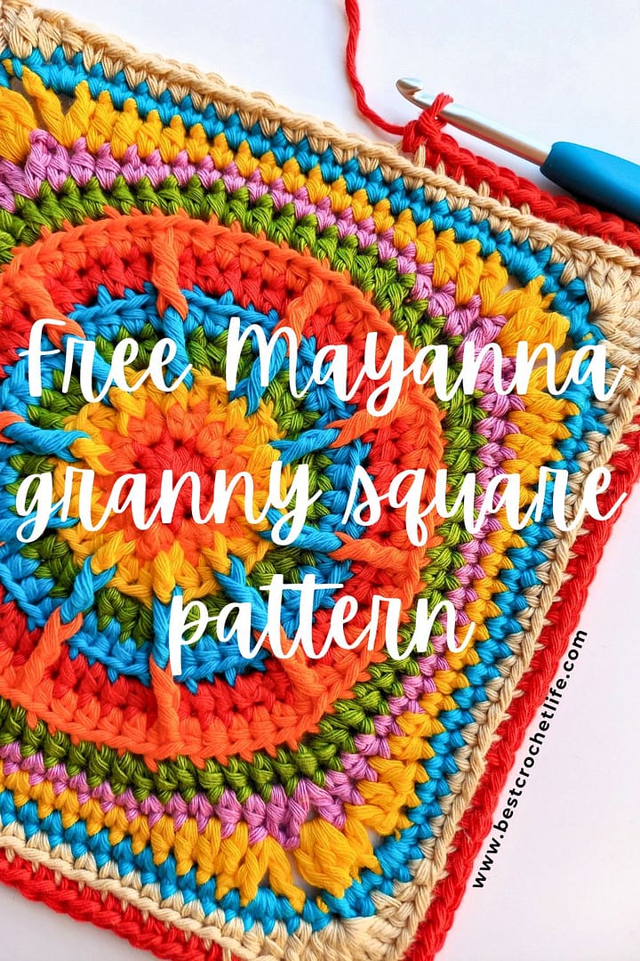 Free Granny Square Pattern - Mayanna - Best Crochet Life