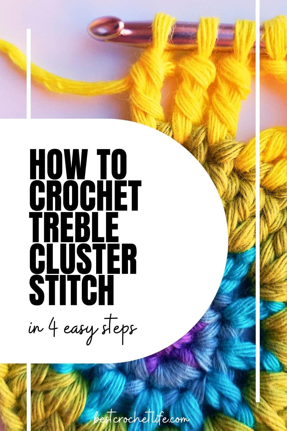 How to Crochet the Treble Cluster Stitch: A Visual Guide - Best Crochet ...